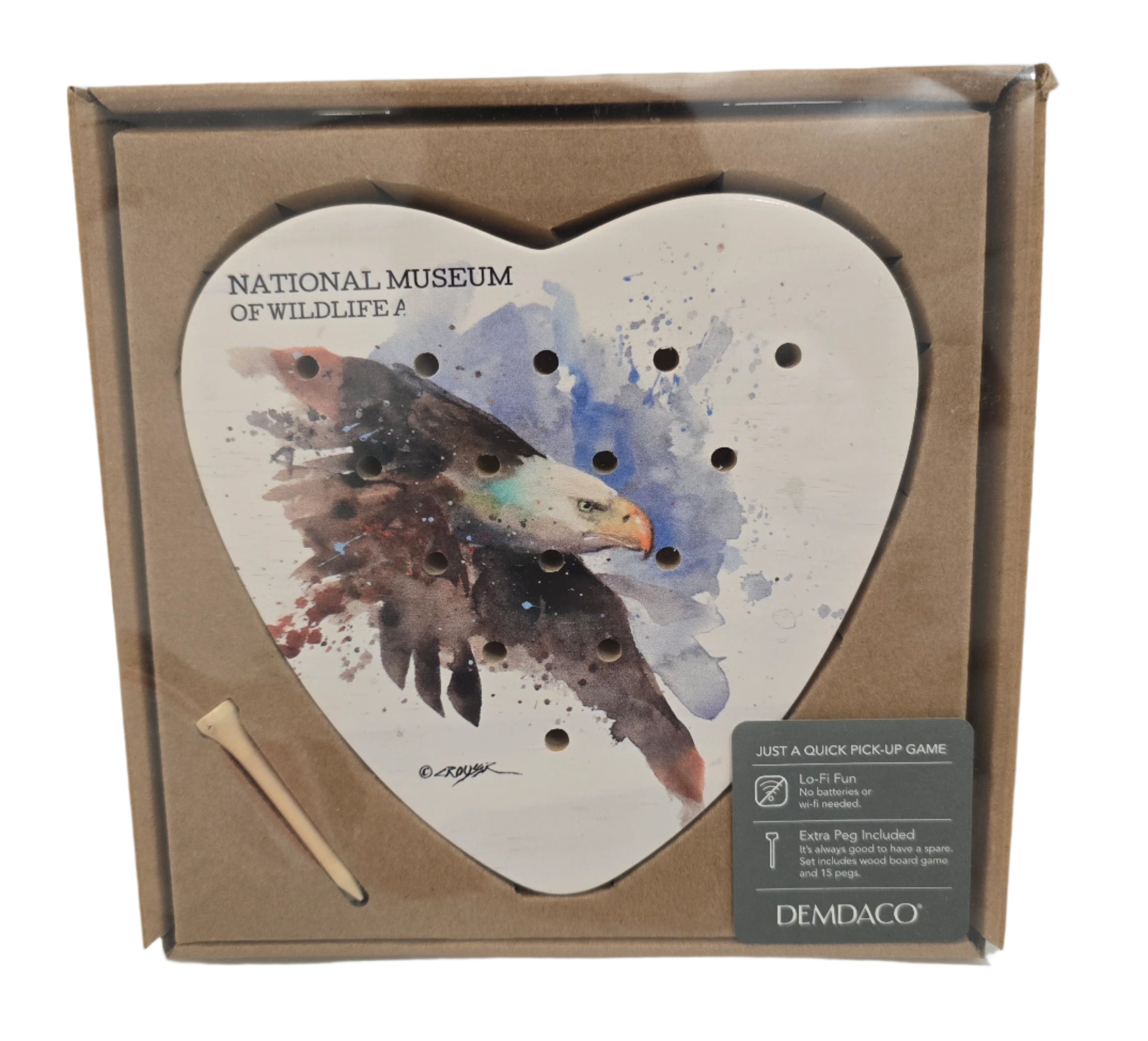 Bald Eagle Heart Peg Game – National Museum of Wildlife Art