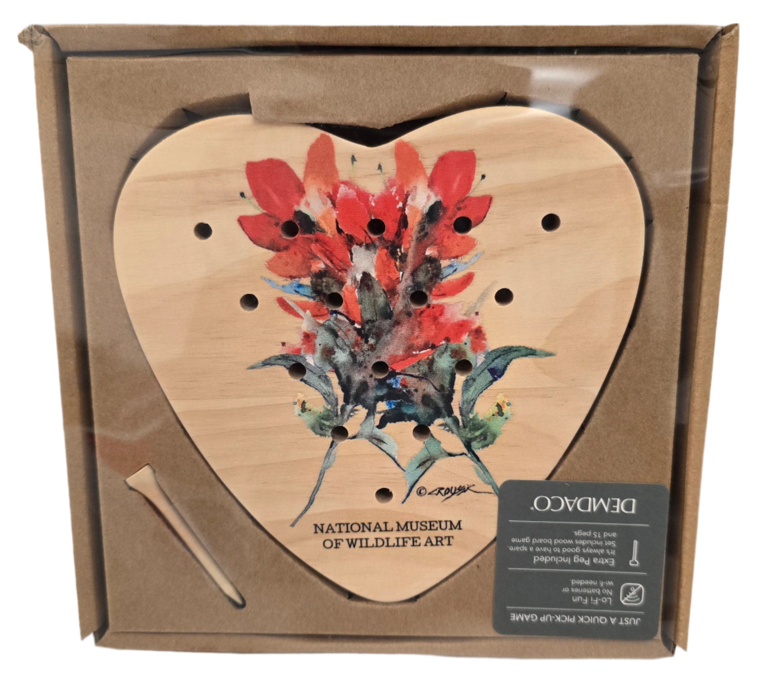 Indian Paintbrush Heart Peg Game – National Museum of Wildlife Art