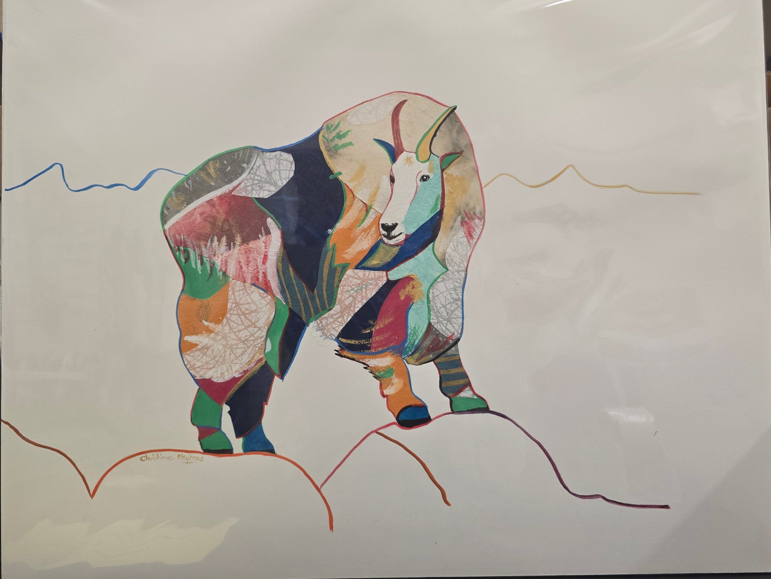 Mountain Goat Collage – National Museum of Wildlife Art