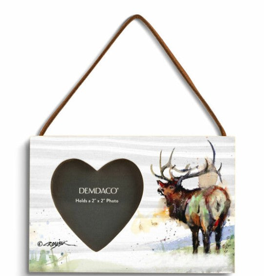 Ornament Elk Heart White – National Museum of Wildlife Art